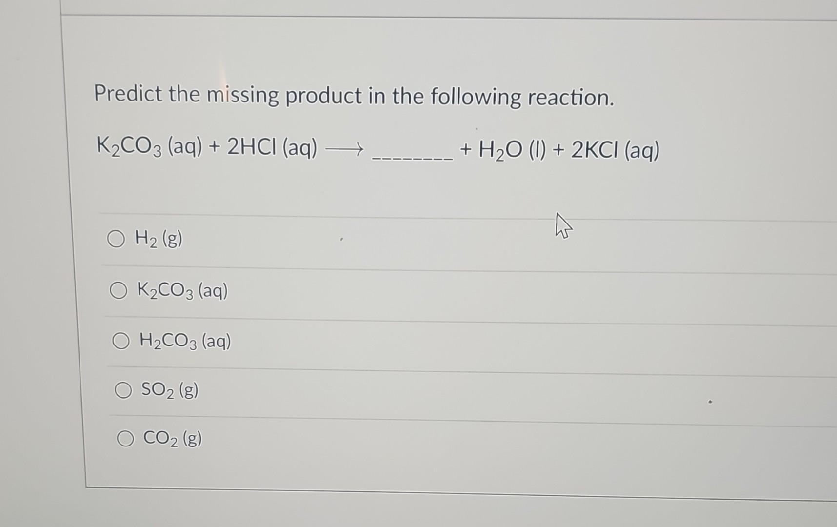 Solved Predict the missing product in the following | Chegg.com