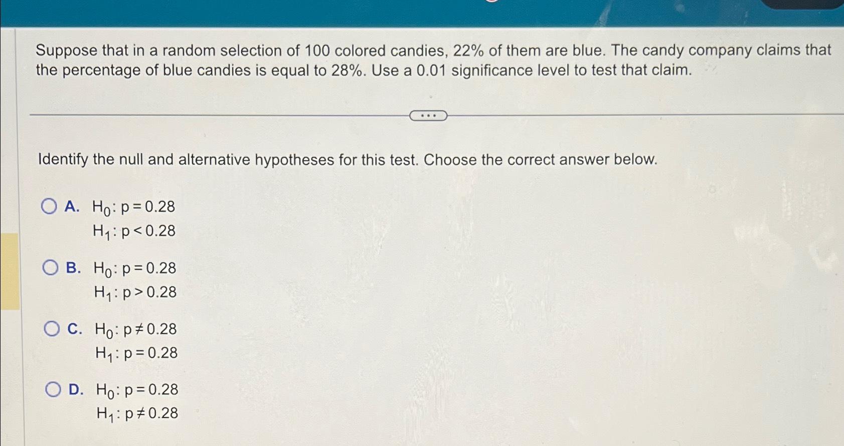 Solved Suppose that in a random selection of 100 ﻿colored | Chegg.com
