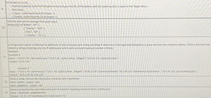 Solved int arrav {1={1,2,3,4}; Find the SubArray Sum from | Chegg.com Solved int arrav {1={1,2,3,4}; Find the SubArray Sum from | Chegg.com