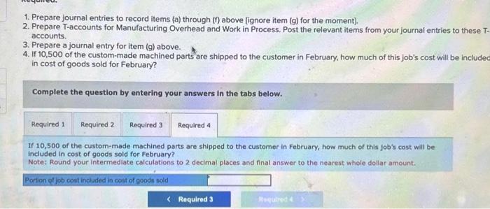 Solved Prepare a joumal entry for Item (g) above. Note: If | Chegg.com