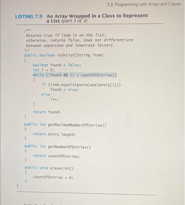 Solved 22. Write an accessor method getEntryArray for the | Chegg.com