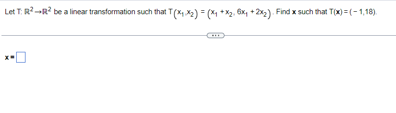 Solved Let T:R2→R2 ﻿be a linear transformation such that | Chegg.com