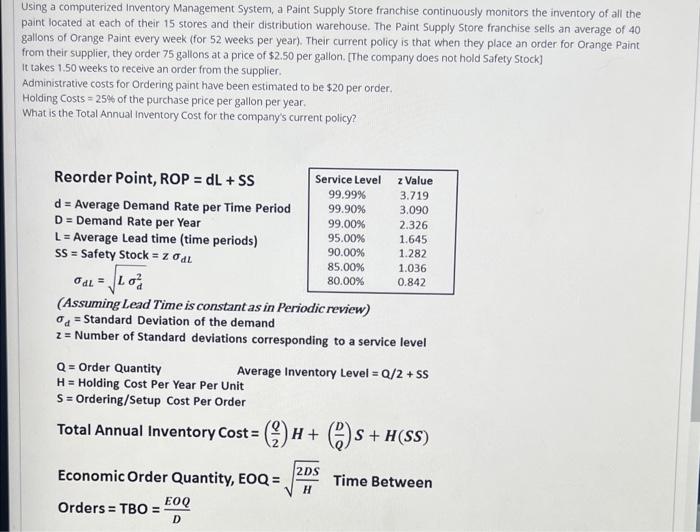 Solved Using a computerized Inventory Management System, a | Chegg.com