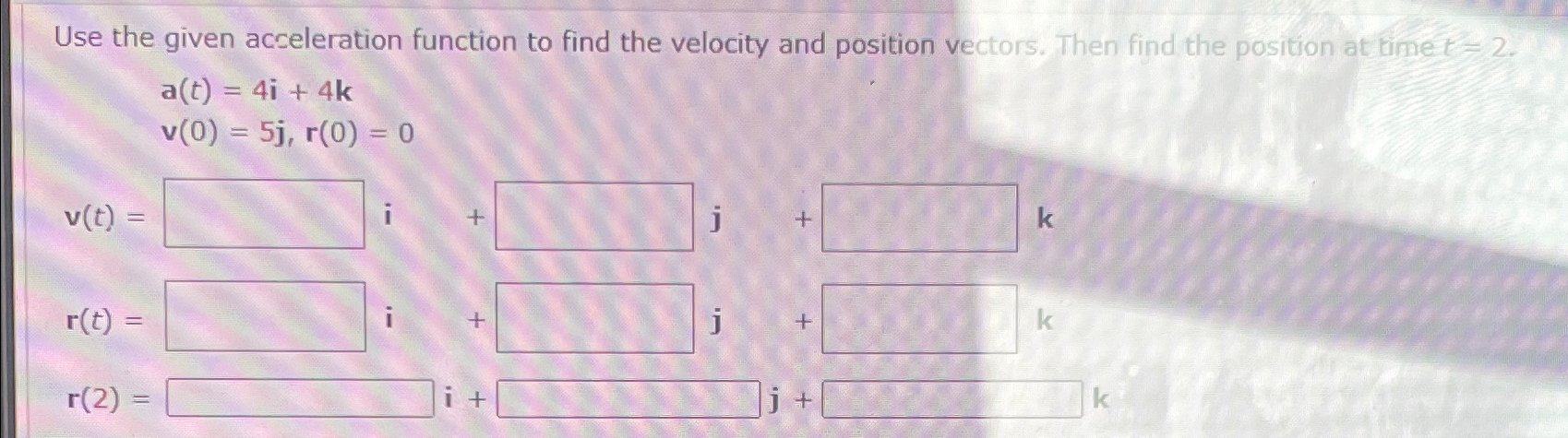 Solved Use the given acceleration function to find the | Chegg.com