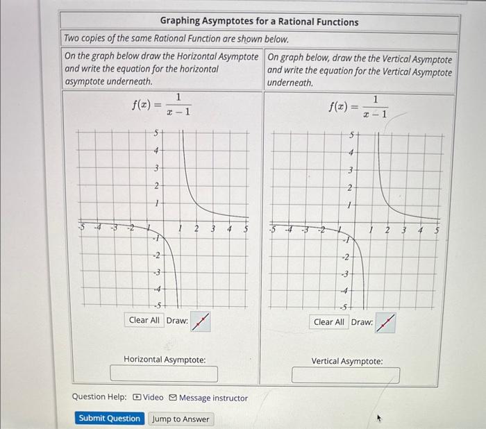 Solved Graphing Asymptotes for a Rational Functions Two | Chegg.com