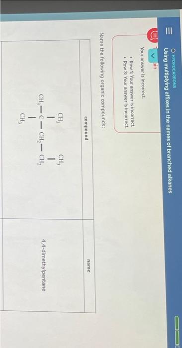 Solved Your answer is incorrect. - Row 1: Your answer is | Chegg.com Solved Your answer is incorrect. - Row 1: Your answer is | Chegg.com