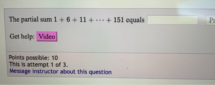Solved Find the partial sum S15 for the arithmetic sequence | Chegg.com