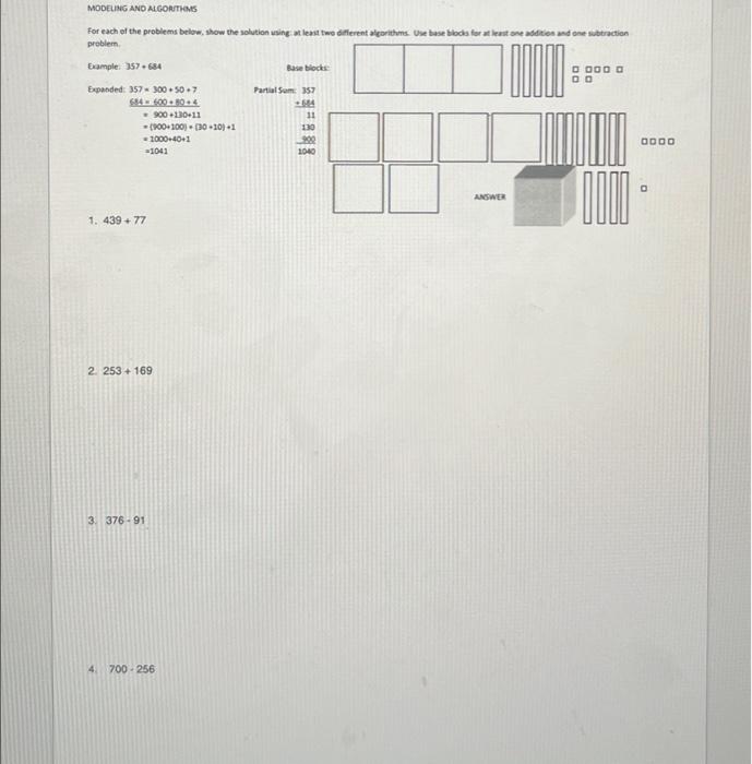 Solved Modeling And Algorithms For Each Of The Problems 4831