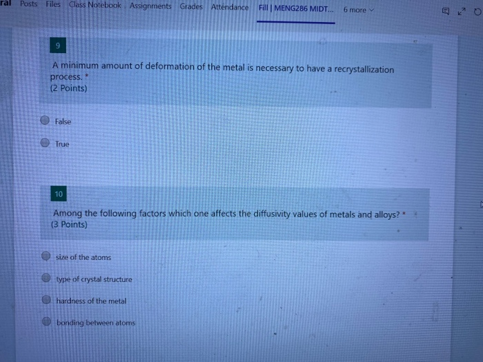 Solved ral Posts Files Class Notebook Assignments Grades | Chegg.com