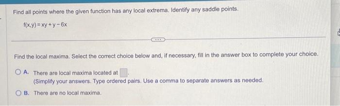 Solved Find all points where the given function has any | Chegg.com