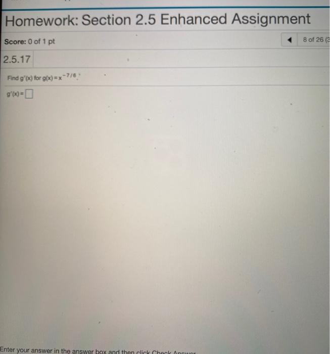 Solved Homework Section 2 5 Enhanced Assignment Score 0 Of