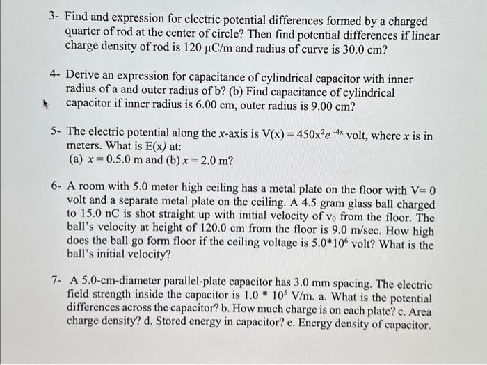 Solved Derive An Expression For Capacitance Of Cylindrical