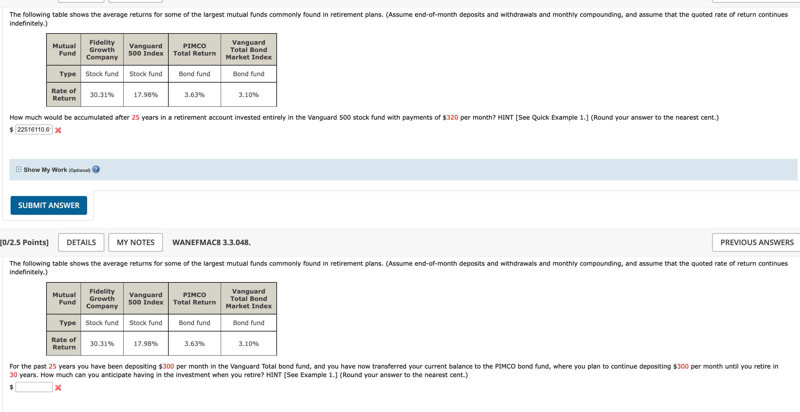 Solved indefinitely.) ﻿Show My Work (Optional) [0/2.5 | Chegg.com