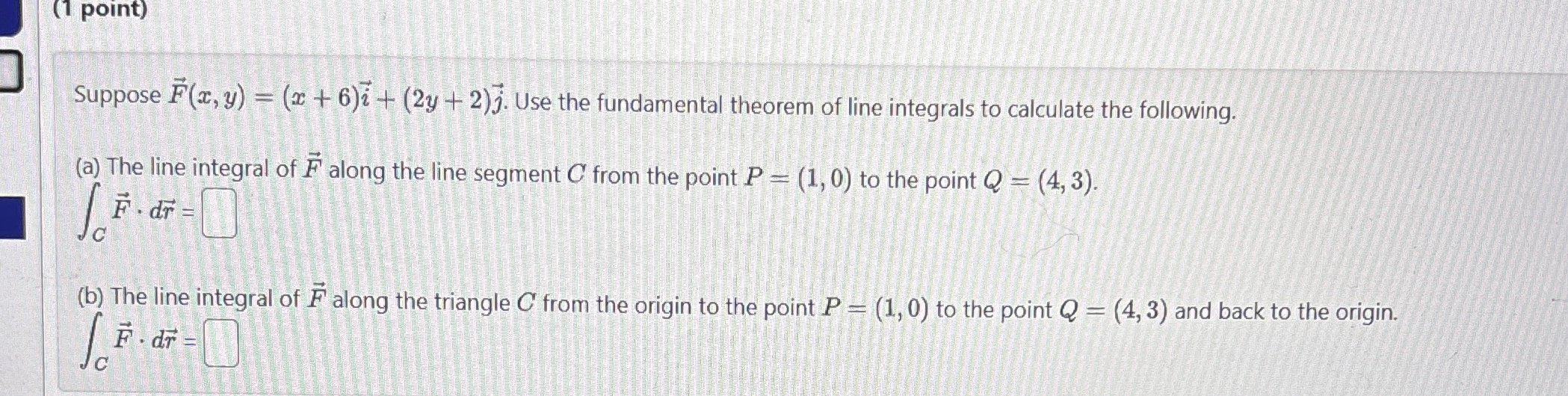 (1 ﻿point)Suppose | Chegg.com
