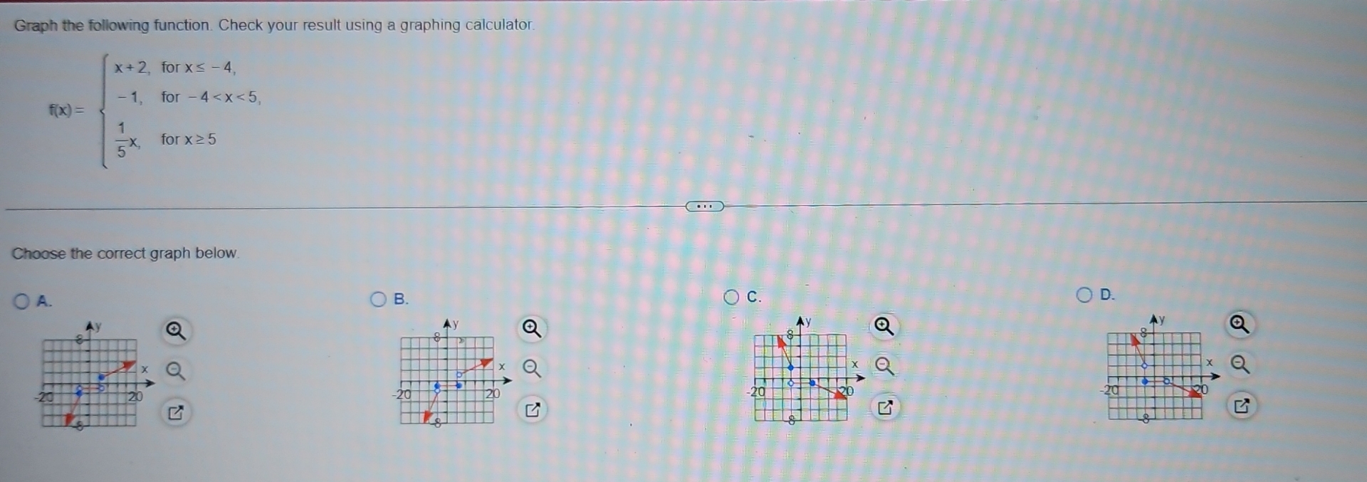 Solved Graph the following function. Check your result using | Chegg.com
