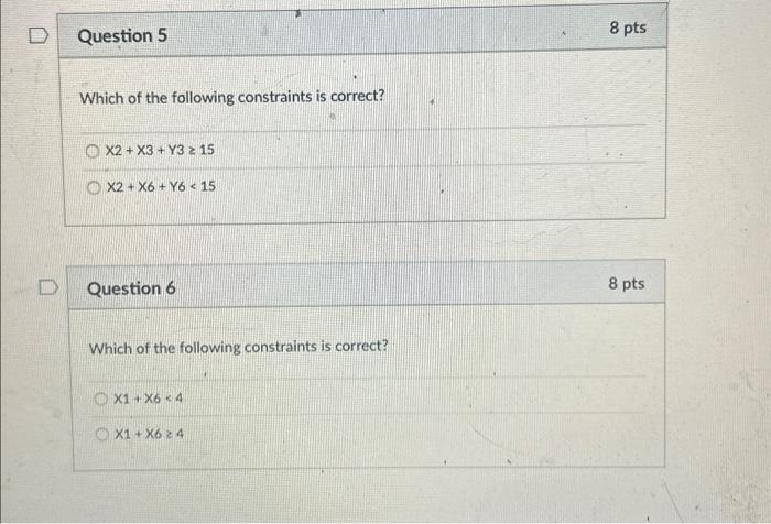 Solved Use the following problem statement to answer | Chegg.com