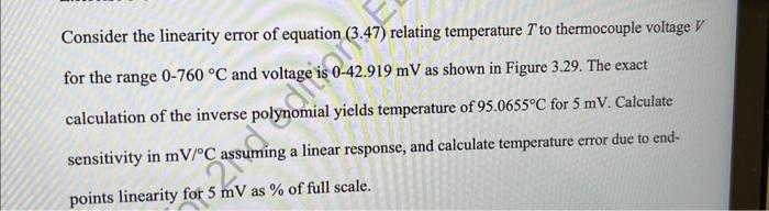 Solved Consider the linearity error of equation (3.47) | Chegg.com