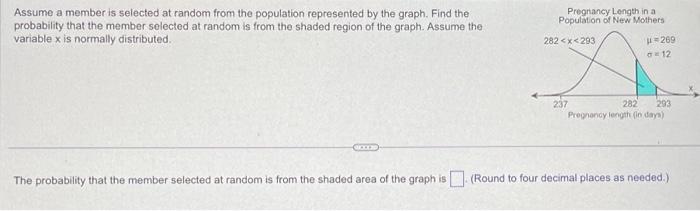 Solved Assume a member is selected at random from the | Chegg.com
