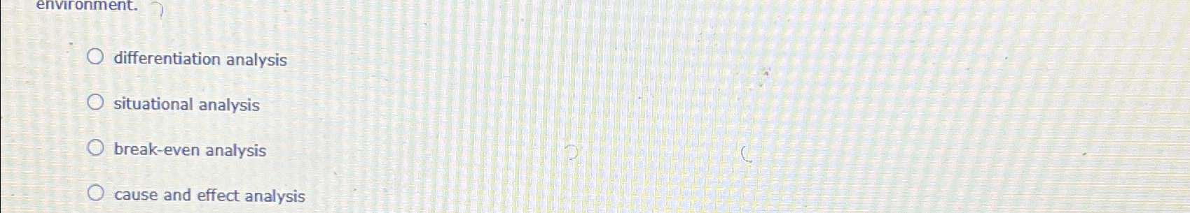 Solved differentiation analysissituational | Chegg.com