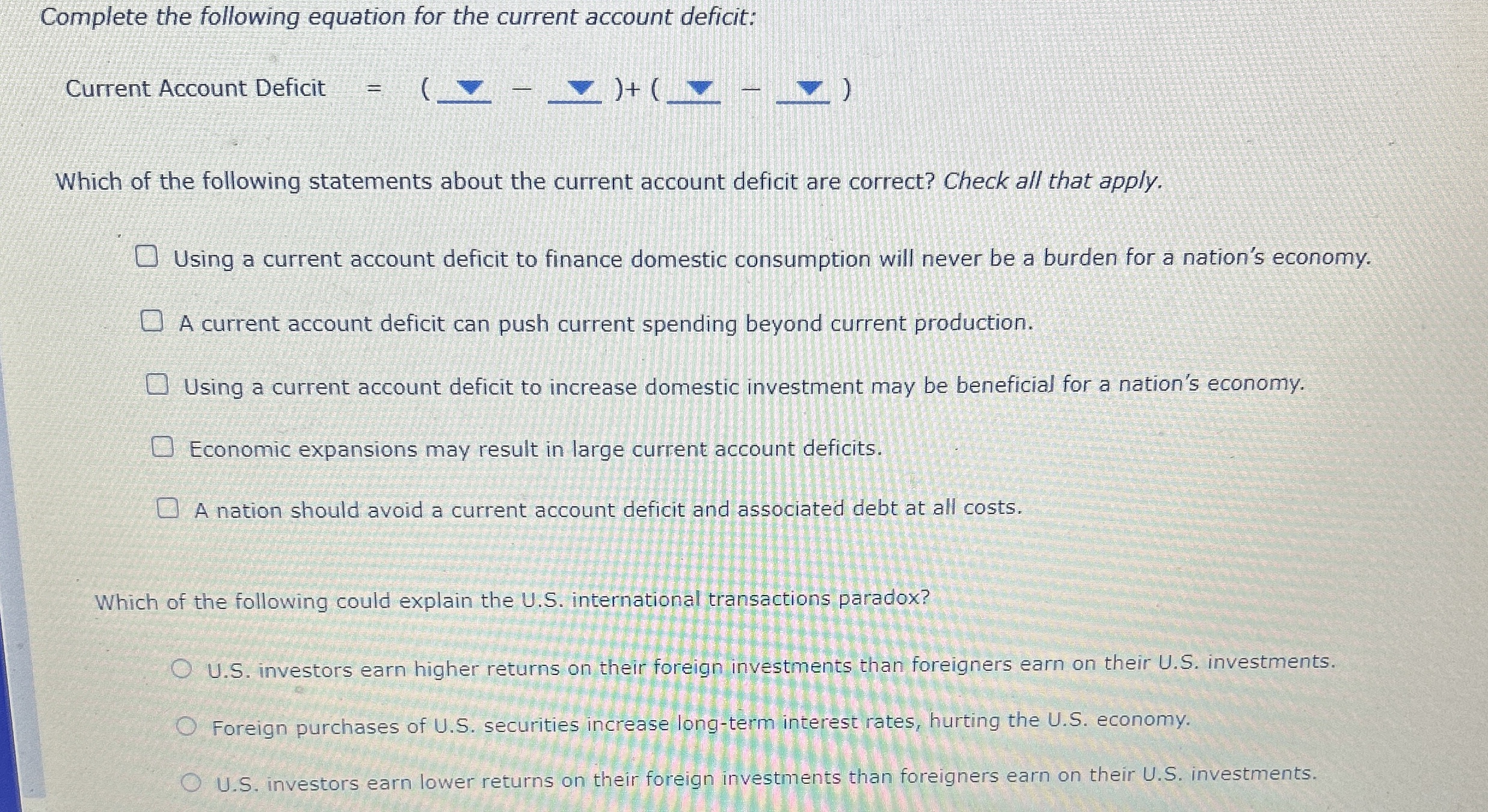 Solved Complete the following equation for the current | Chegg.com