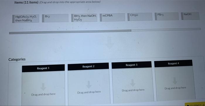 Solved From the list of reagents, choose those that will | Chegg.com