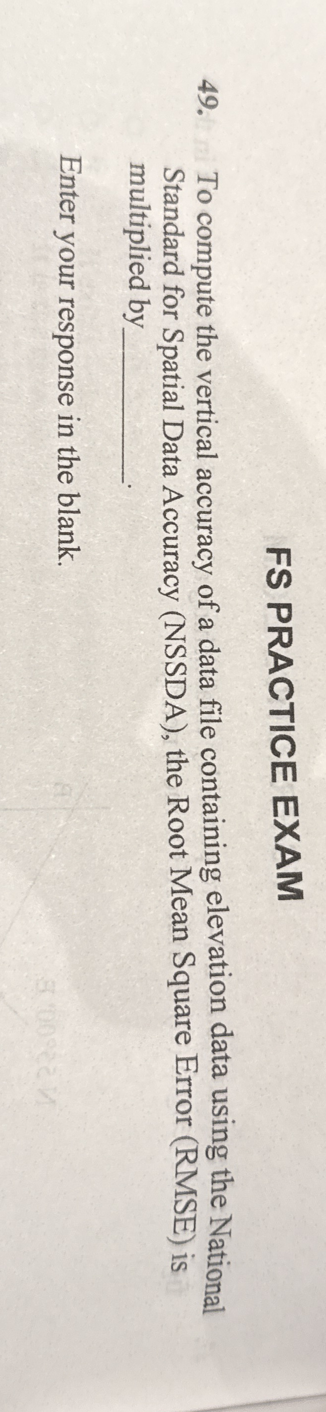 Solved by an EXPERT FS PRACTICE EXAM49. ﻿To compute the vertical ...