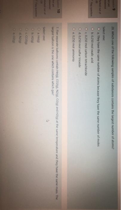 Solved ileilion 7 Which one of the following is correct? | Chegg.com
