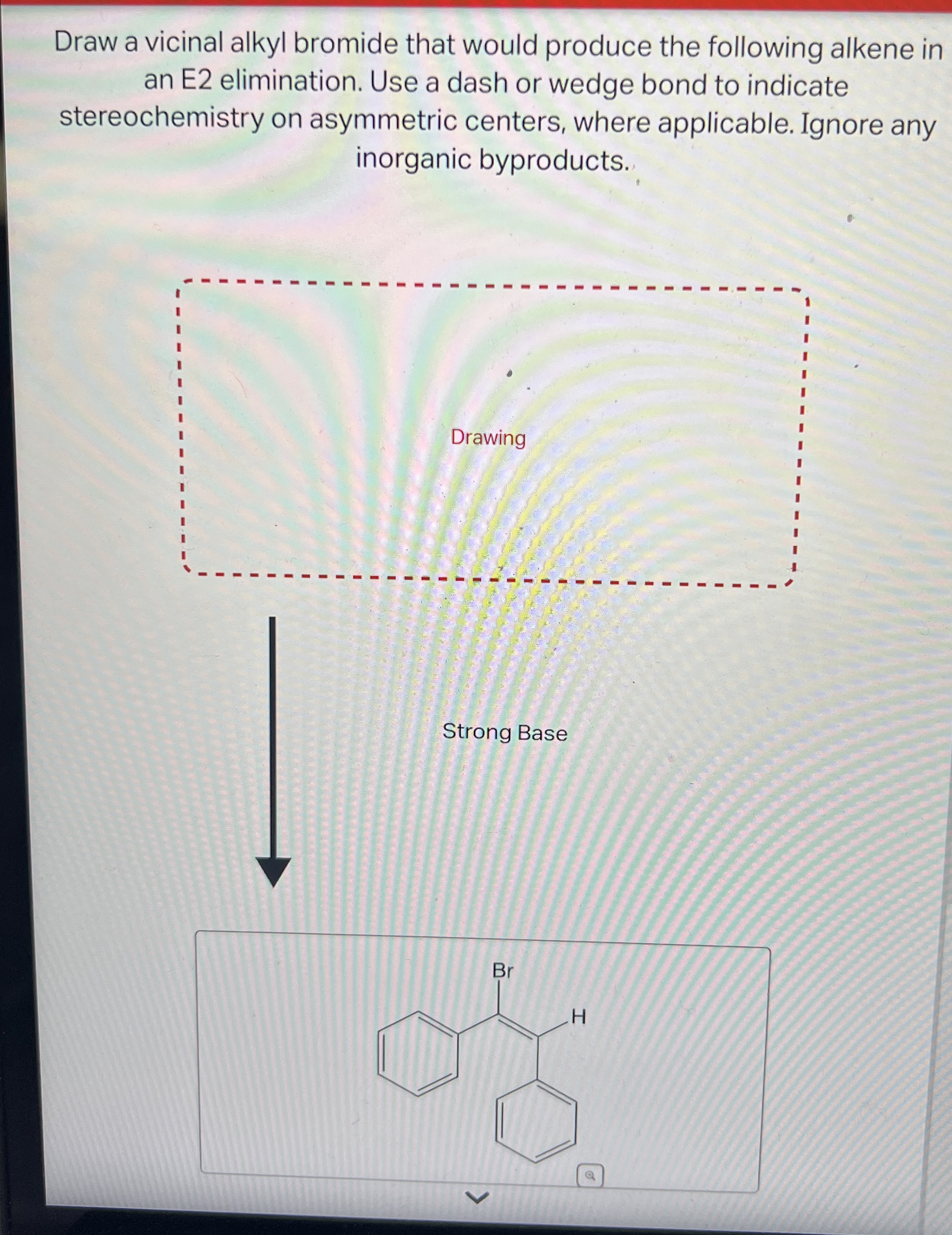 Solved Draw a vicinal alkyl bromide that would produce the | Chegg.com