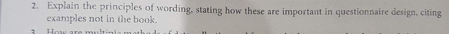 Solved 2. Explain the principles of wording, stating how | Chegg.com