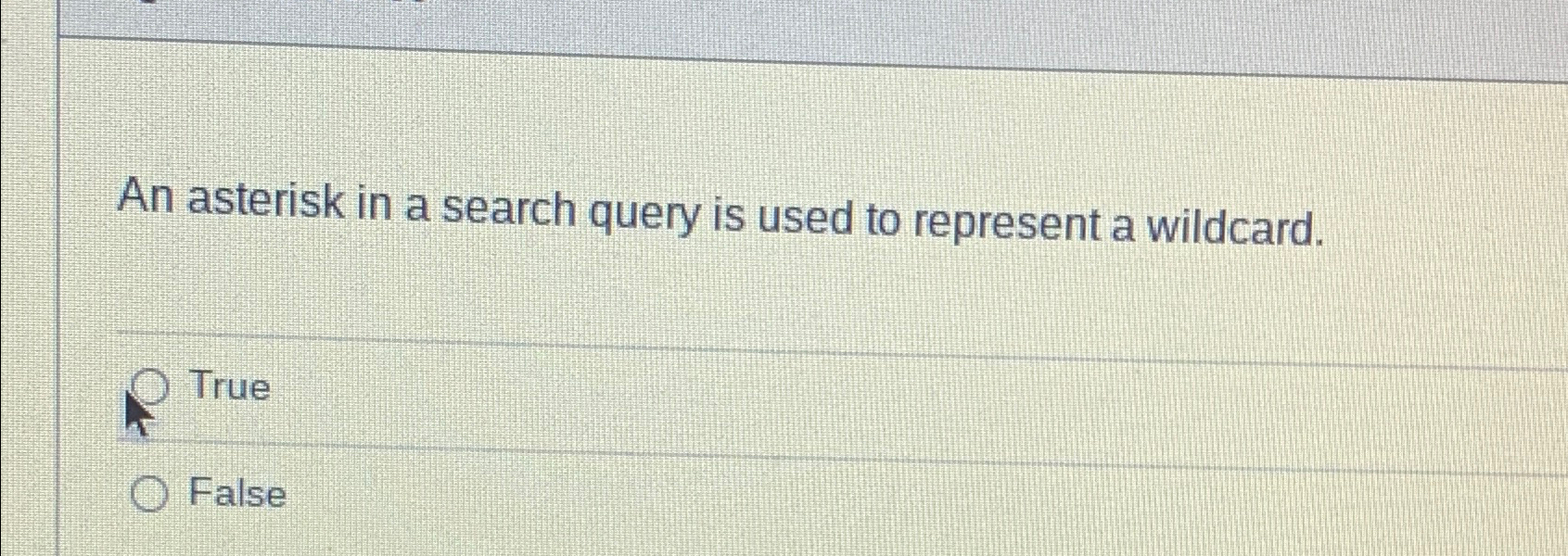 Solved An asterisk in a search query is used to represent a | Chegg.com