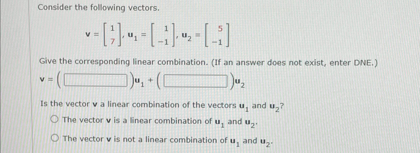 Solved Consider the following | Chegg.com