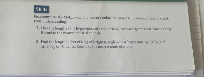 Solved First complete the MyLab Math homework online. Then | Chegg.com
