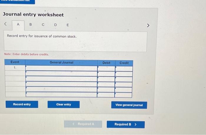 Solved Required Complete the following table by indicating | Chegg.com