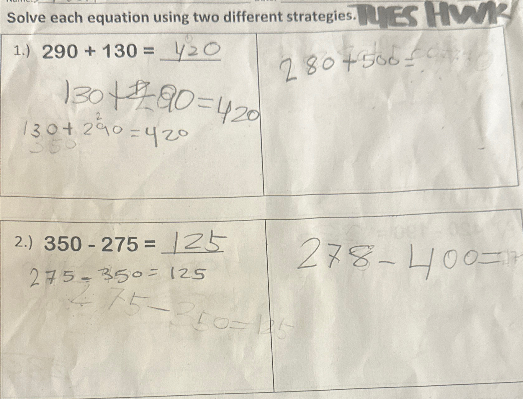 Solved Solve each equation using two different strategies | Chegg.com Solved Solve each equation using two different strategies | Chegg.com