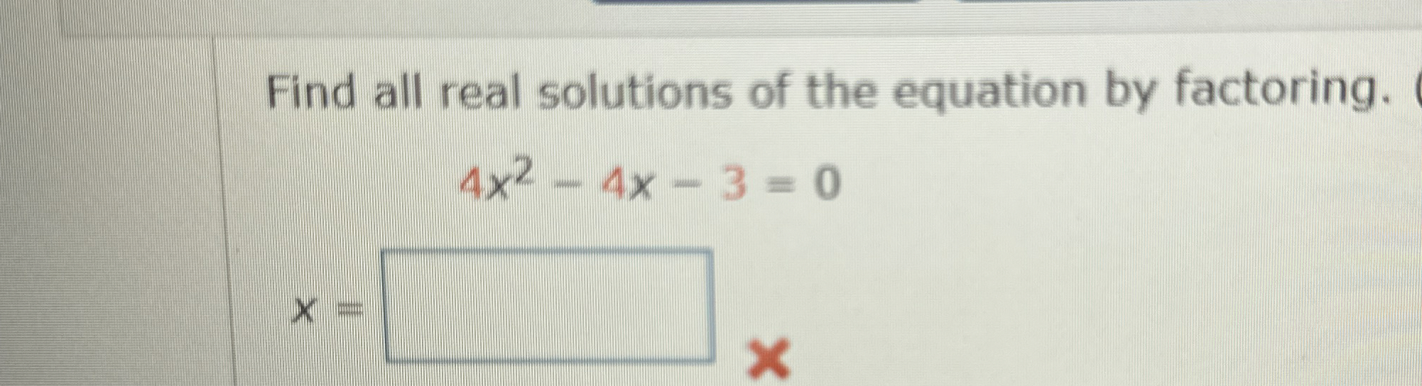 Solved Find all real solutions of the equation by | Chegg.com