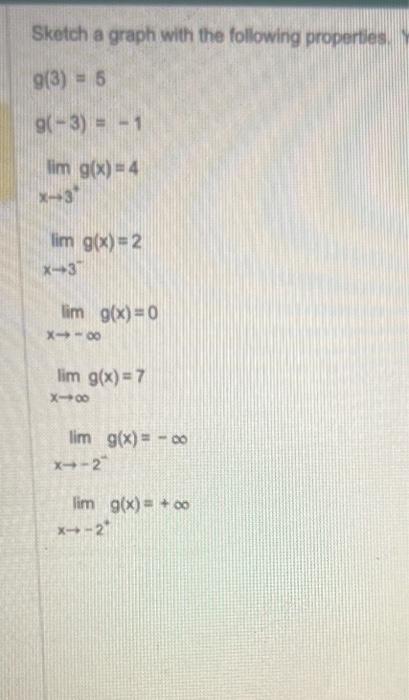 Solved Sketch a graph with the following properties. | Chegg.com