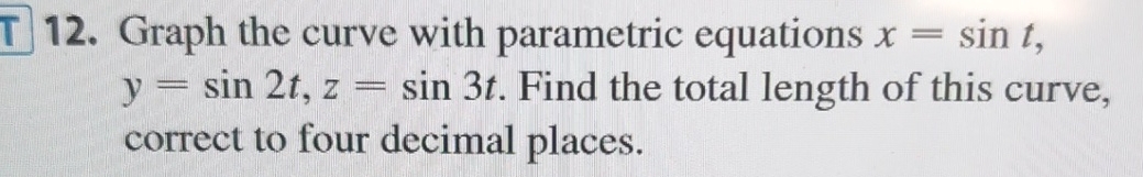 Solved Graph the curve with parametric equations | Chegg.com