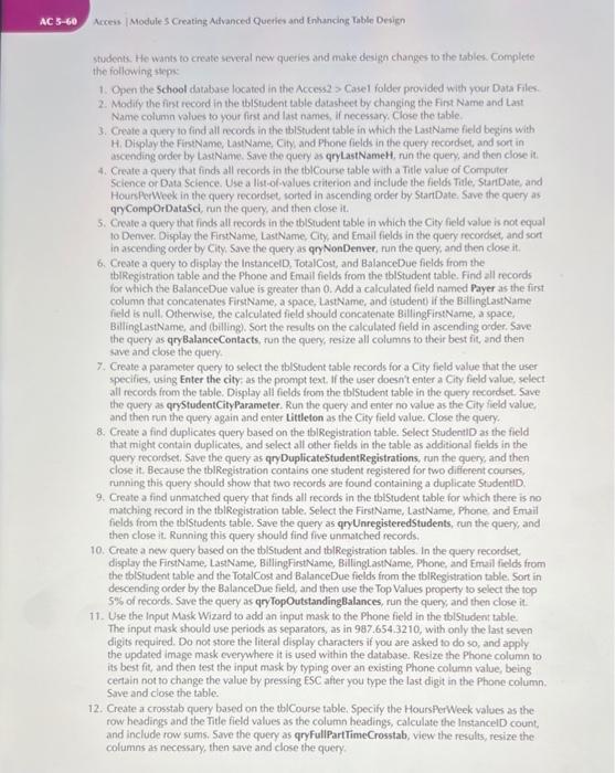 Solved Case Problem 1 Data File needed for this Case | Chegg.com