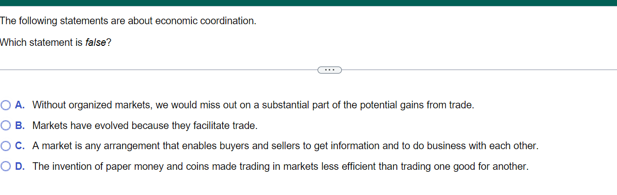 Solved The following statements are about economic | Chegg.com