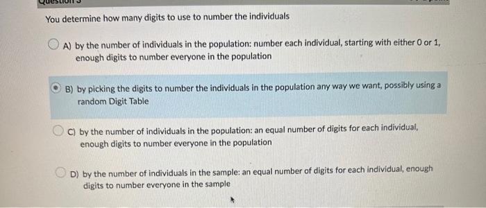 You determine how many digits to use to number the | Chegg.com