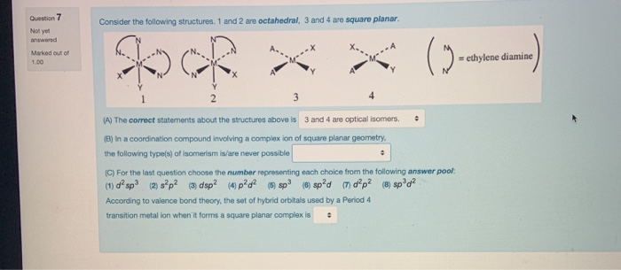 Solved in coordination compund involving a complex ion of a | Chegg.com