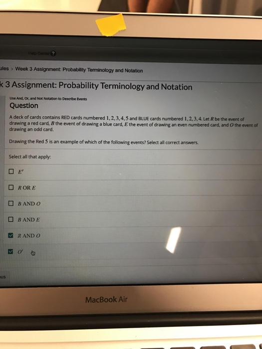 Solved ules > Week 3 Assignment: Probability Terminology and | Chegg.com Solved ules > Week 3 Assignment: Probability Terminology and | Chegg.com