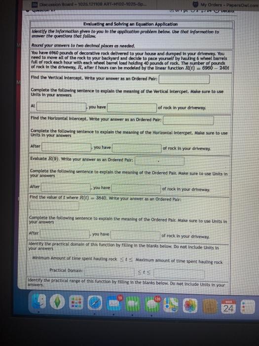 Solved Dicion Board - 1028.121106 ART-H102-1025-Sp My Orders | Chegg.com