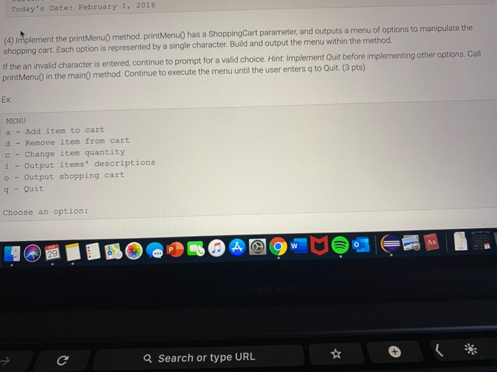 Solved 9.25 LAB*: Program: Online shopping cart (Part 2) | Chegg.com