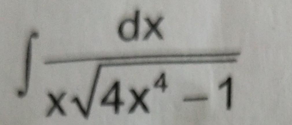 Solved ∫x4x4−1dx | Chegg.com