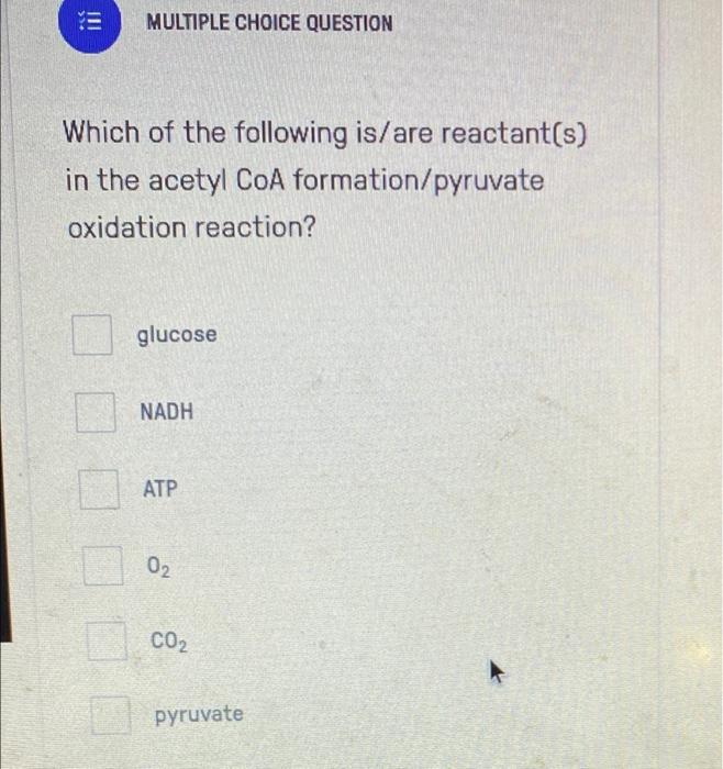 Solved MULTIPLE CHOICE QUESTION Which of the following | Chegg.com