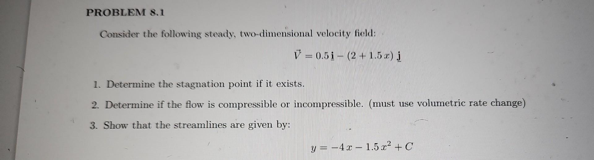 Solved Consider the following steady, two-dimensional | Chegg.com