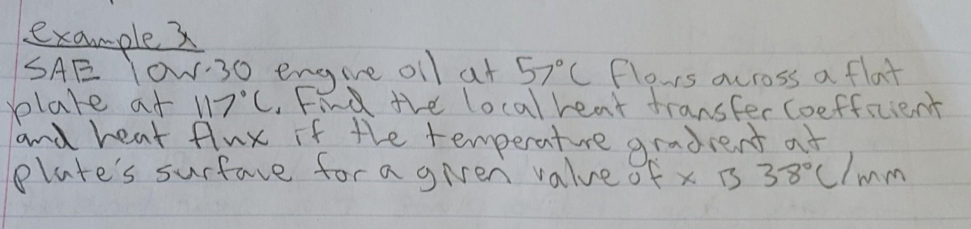 Solved example 3 SAE low:30 engore oll at 57°C flows ouross | Chegg.com
