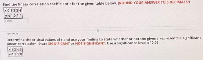 Solved Determine the critical values of r and use your | Chegg.com