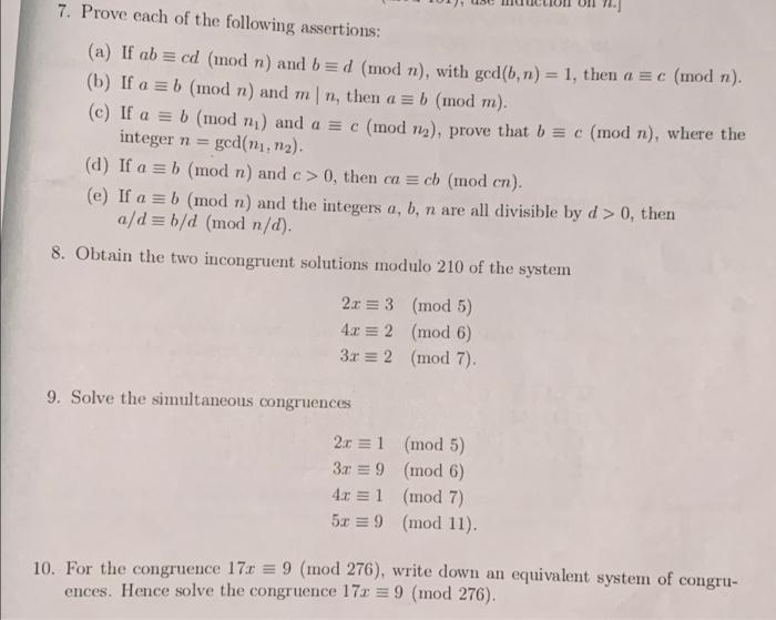 Solved 7. Prove each of the following assertions: (a) If ab | Chegg.com Solved 7. Prove each of the following assertions: (a) If ab | Chegg.com